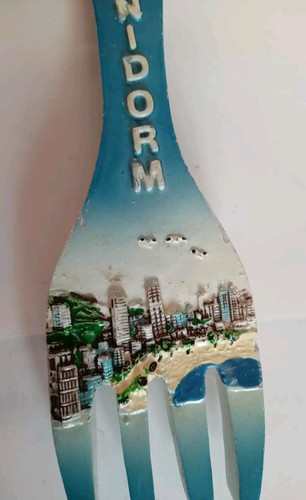 VINTAGE Old Resin Fridge Magnet Souvenir Benidorm Food Fork | eBay UK