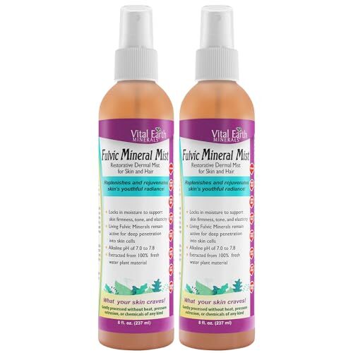 Fulvic Mineral Facial Mist for Skin Care & Hair - Hydrating Face Spray ...