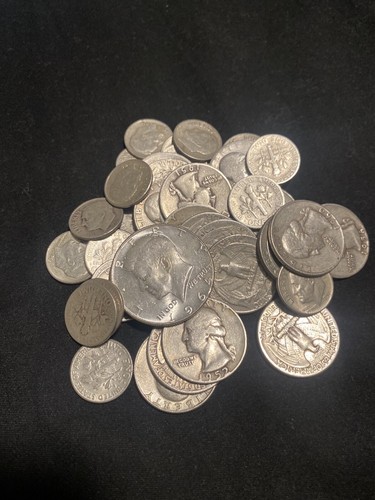 Silver Sale! 1 Troy Pound LB Mix 90% Silver Coins US Mint Pre 65 LOT 1 ...