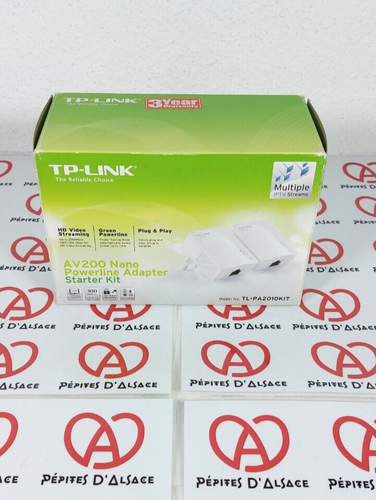 TP-LINK AV200 TL-PA2010KIT Powerline Adapter Kit 2X CPL 200Mbps RJ45 ...