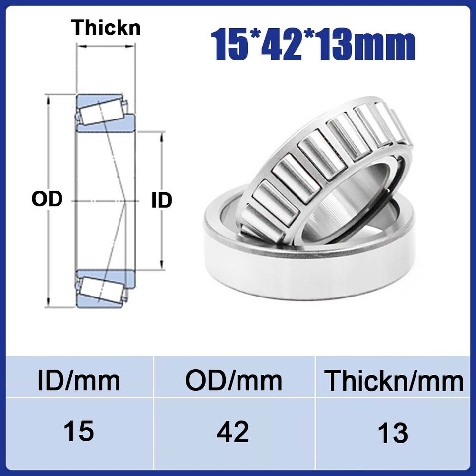 Tapered Roller Bearings 10 12 15 17 20 22 25 30 35 40 45 50 55 ~ 65mm ...