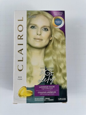 Clairol Age Defy Permanent Hair Color Luminous Dye 9 Light Blonde NEW ...