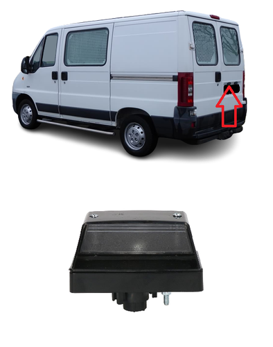 NEW FOR PEUGEOT BOXER 1999 - 2006 REAR LICENSE PLATE NUMBER LIGHT LEFT ...