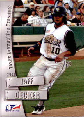 2011 Texas League Top Prospects Grandstand #6 Jaff Decker Peoria ...