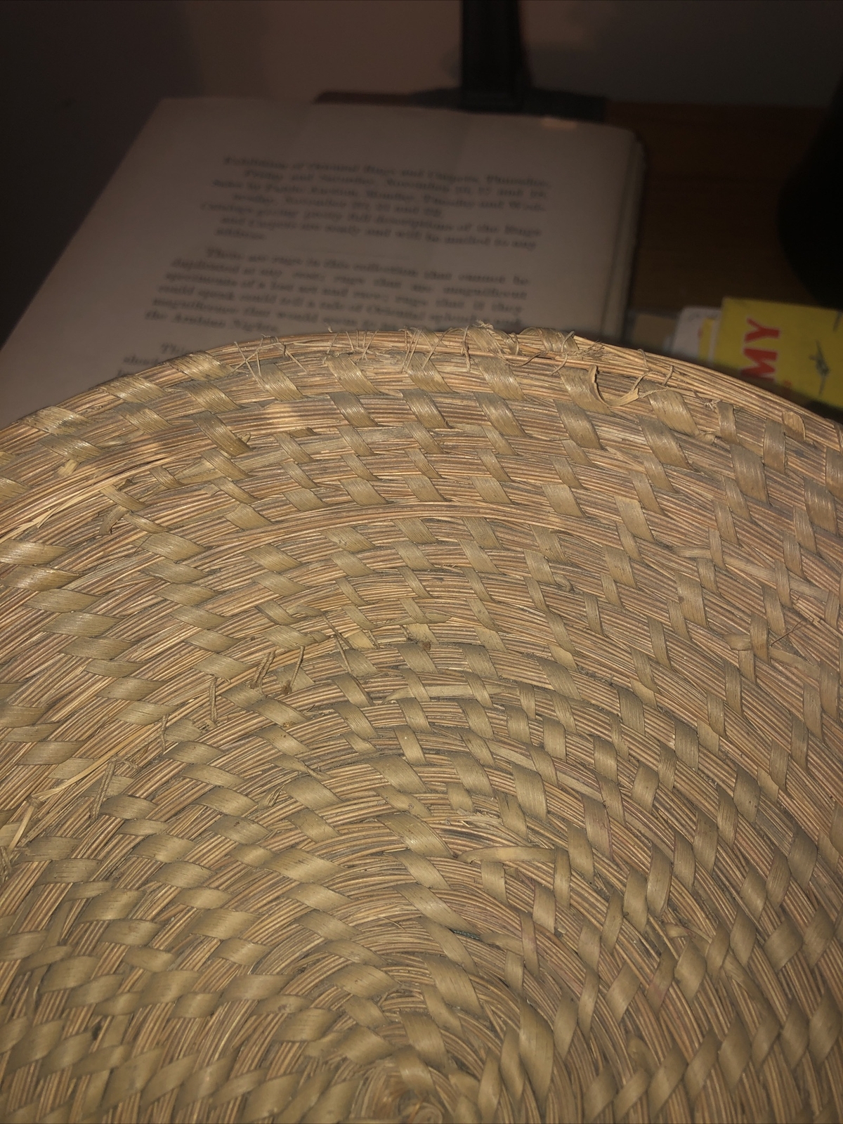 Vintage Native American Indian Mohawk Sweetgrass Basket, Elisha Camp ...