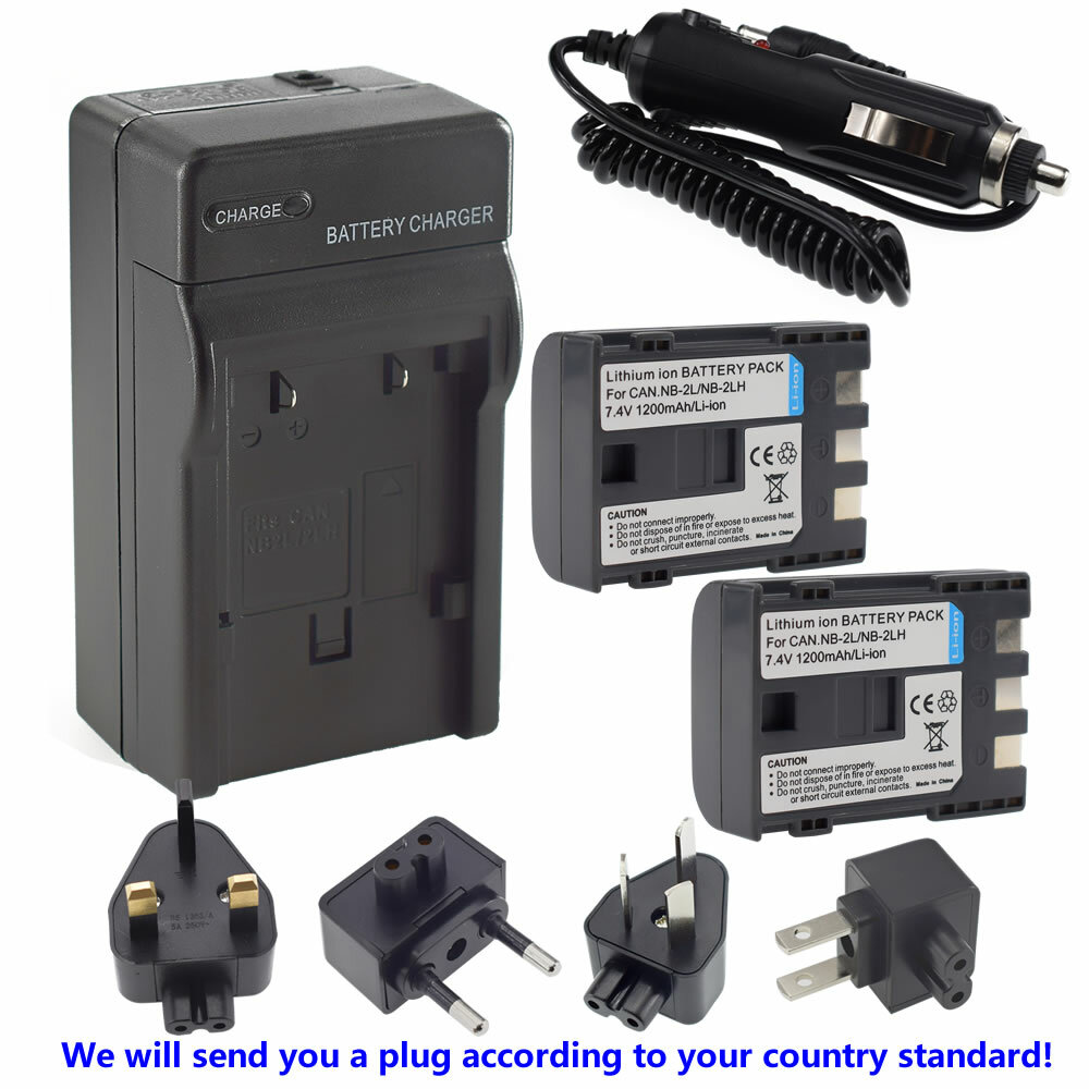Battery or AC charger for CANON EOS 350D 400D NB-2LH NB-2L PC1018 ...