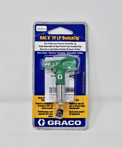 GRACO FFLP514 RAC X FF LP SwitchTip Fine Finish Low Pressure Reversible ...