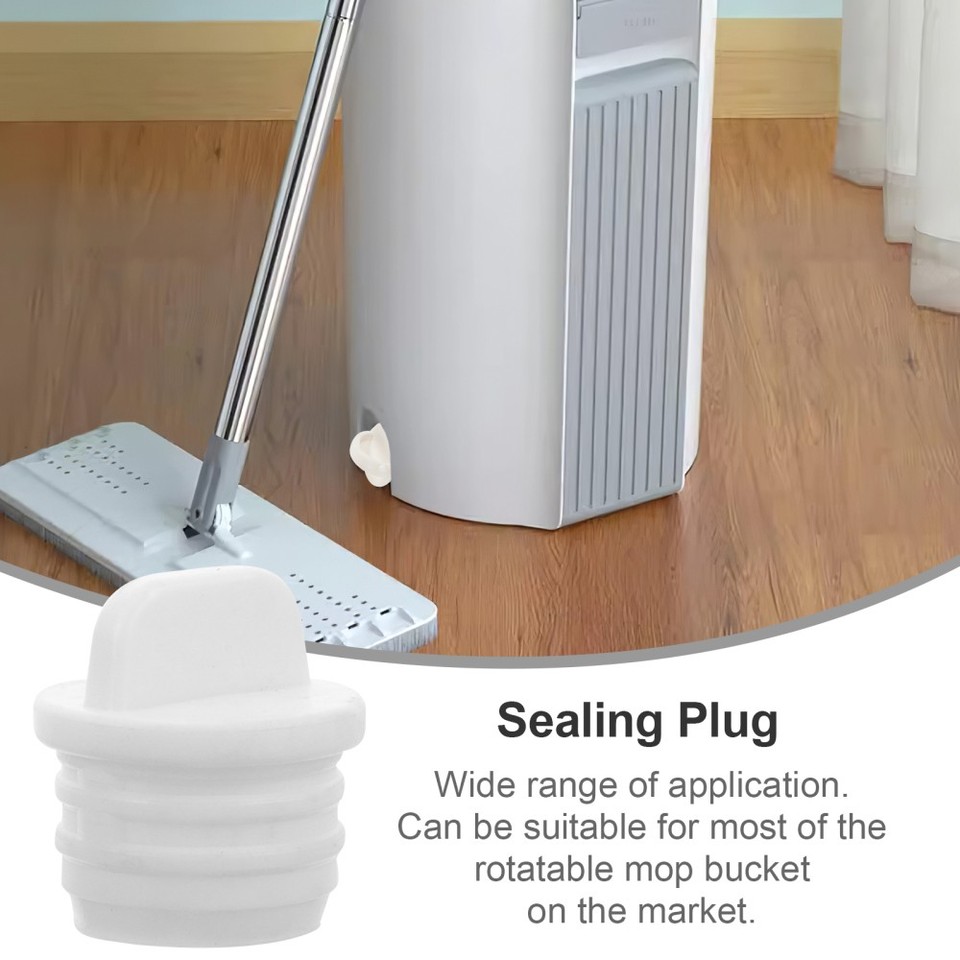 2 Pcs Mop Bucket Stopper Drain Basket Replacement Rubber Leak | eBay ...