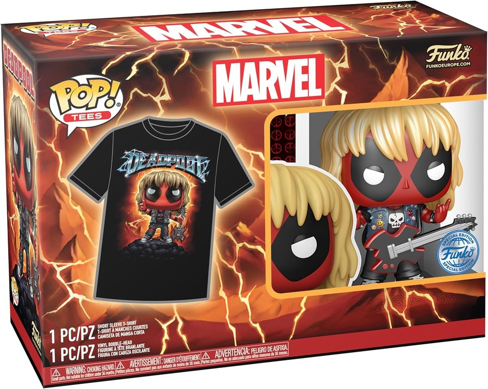 POP & Tee: Deadpool- Heavy Metal - Large - Collectable Vinyl Figure ...