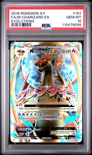2016 POKEMON XY EVOLUTIONS #101 FULL ART/M CHARIZARD EX PSA 10 | eBay