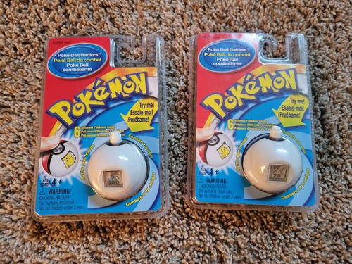 Lot Of 2 Pokemon Poke Ball Battlers Toy 2000 NEW Sealed Hasbro Pokémon ...