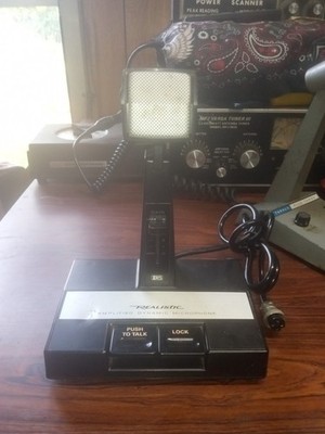 Realistic Radio Shack Amplified Desk Microphone | eBay