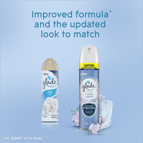 Glade Air Freshener Room Spray, Clean Linen, 8.3 Oz, 6 Count Clean ...