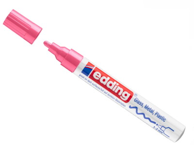 1 Lackmarker Edding 751 rosa pink Wasserfest Permanent 1 - 2 mm Spitze ...