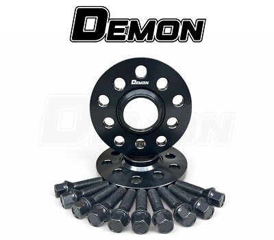 Black 10mm Hubcentric Wheel Spacers 5x120 72.6 BMW 3 series E90 E91 E92 ...