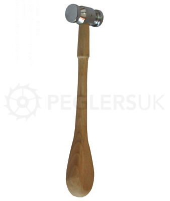 Double sided Chasing Hammer with Wooden Handle, Flat Head & Dome Head ...