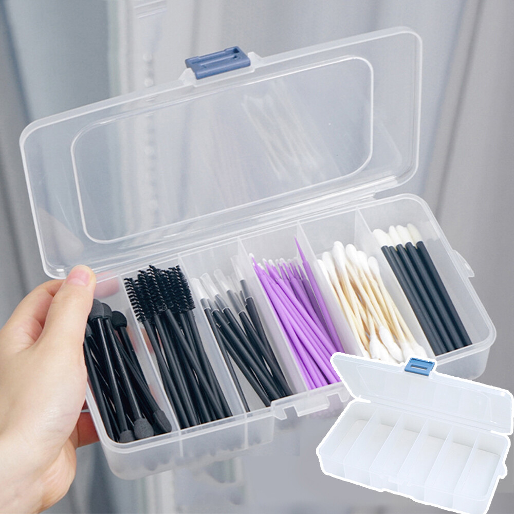 Rectangle Case Makeup Tool Box Empty Plastic Jewelry Box Sturdy Durable ...