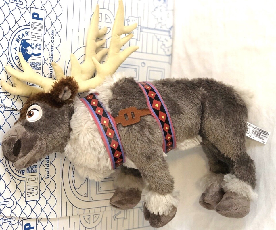 Disney Parks Frozen Sven Posable Plush Reindeer Stuffed Animal HG82 ...