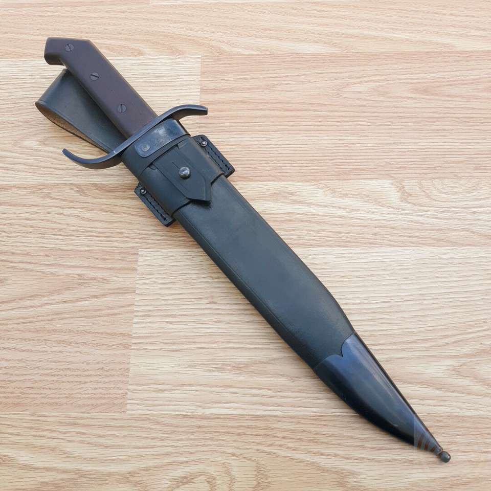 Cold Steel 1917 Frontier Fixed Knife 12.25" 1085 Steel Blade Brown Wood ...