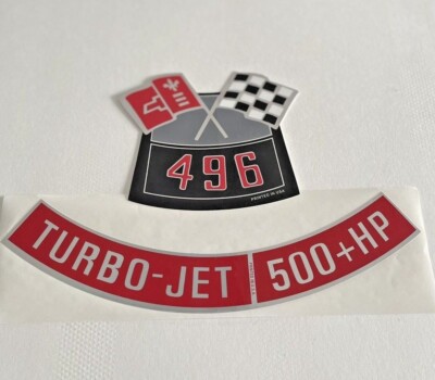Air Cleaner Decals for Chrome Air Cleaner | 496 500+ HP NewProduct