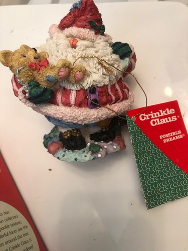 Crinkle Claus Santa with Teddy Bear Possible Dreams 657231 RETIRED No ...