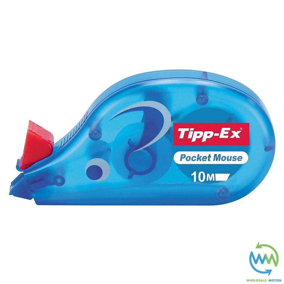 TIPP-EX Pocket Mouse CORRECTION Tape WHITE Roller Fluid 10m MICE Blue ...