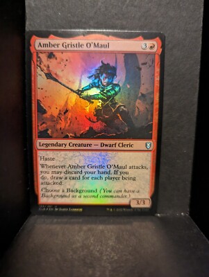 x1 Amber Gristle O'Maul MTG NM-M Battle for Baldur's Gate FOIL Free ...