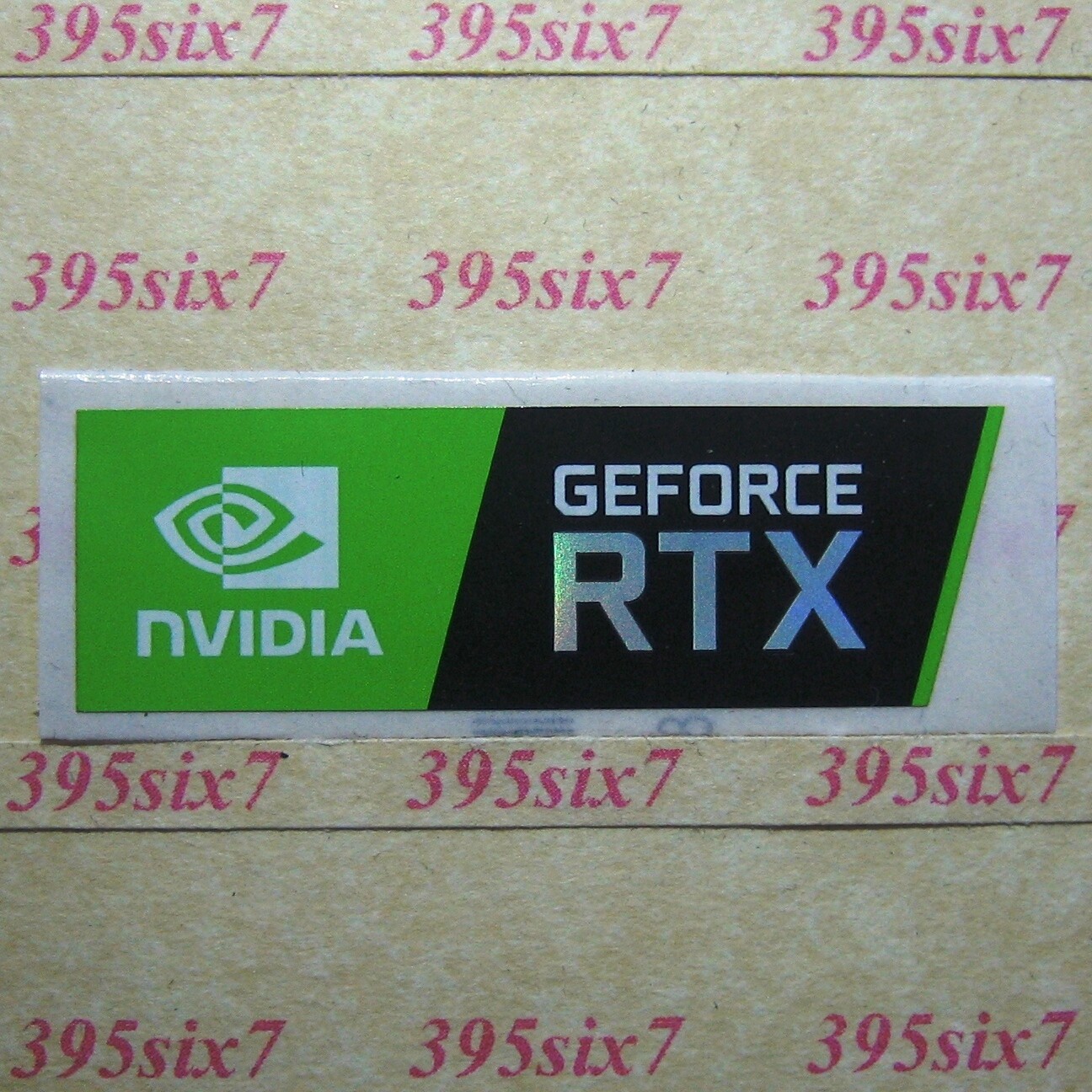 NVIDIA GEFORCE RTX STICKER 15mm x 46mm Silver Effect Version | eBay
