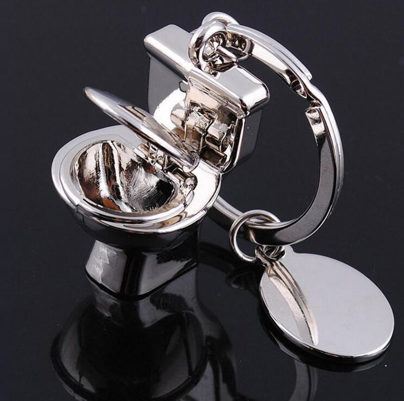 Love Gift Cute Toilet Pendant Key Chain Ring Keychain Keyfob Couple ...