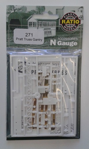 Pratt Truss Signal Gantry Kit to span two tracks - N gauge Ratio 271 ...
