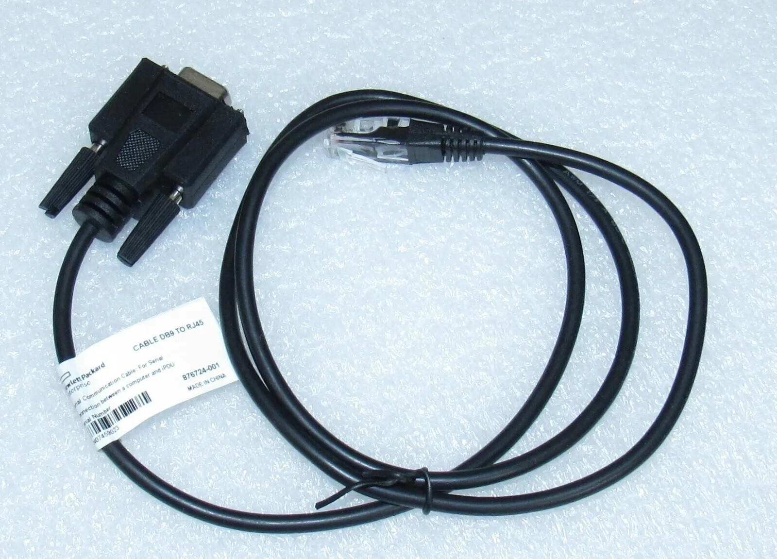 HPE D89-RJ45 Console Cable for G2 Metered and Switched PDU's 876724-001 ...