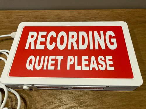 RECORDING LIGHT BOX LIGHT UP Metal Sign PROFESSIONAL Studio slimline 4w ...