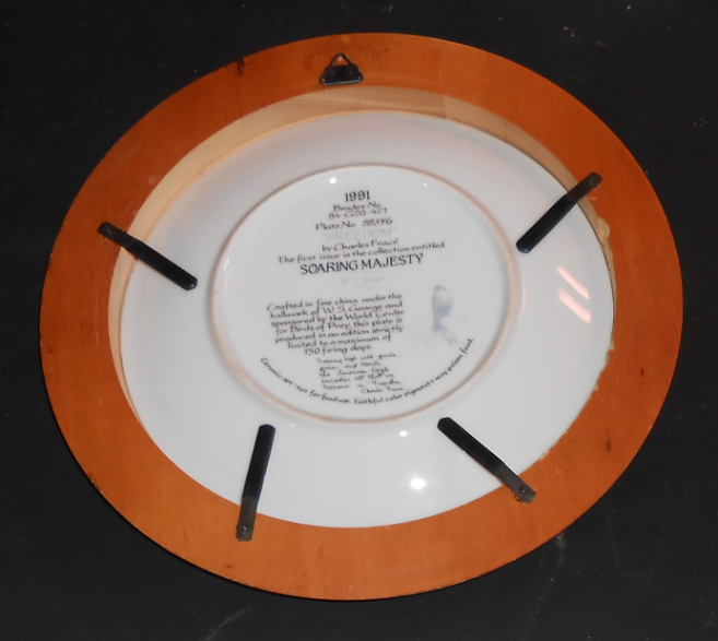 Freedom Plate by Charles Frace Soaring Majesty WS George in Wood Frame ...