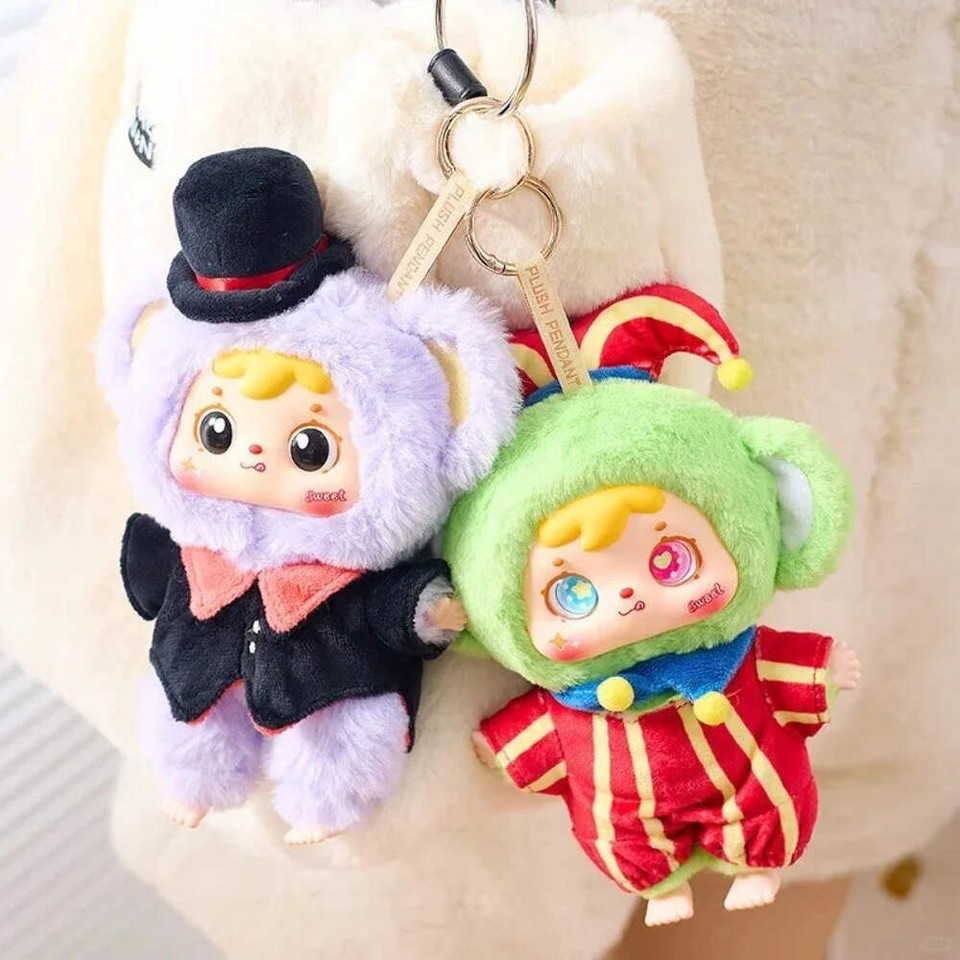 Samuel Circus Night Series Vinyl Plush Keychain Doll Clown Jester Blind ...