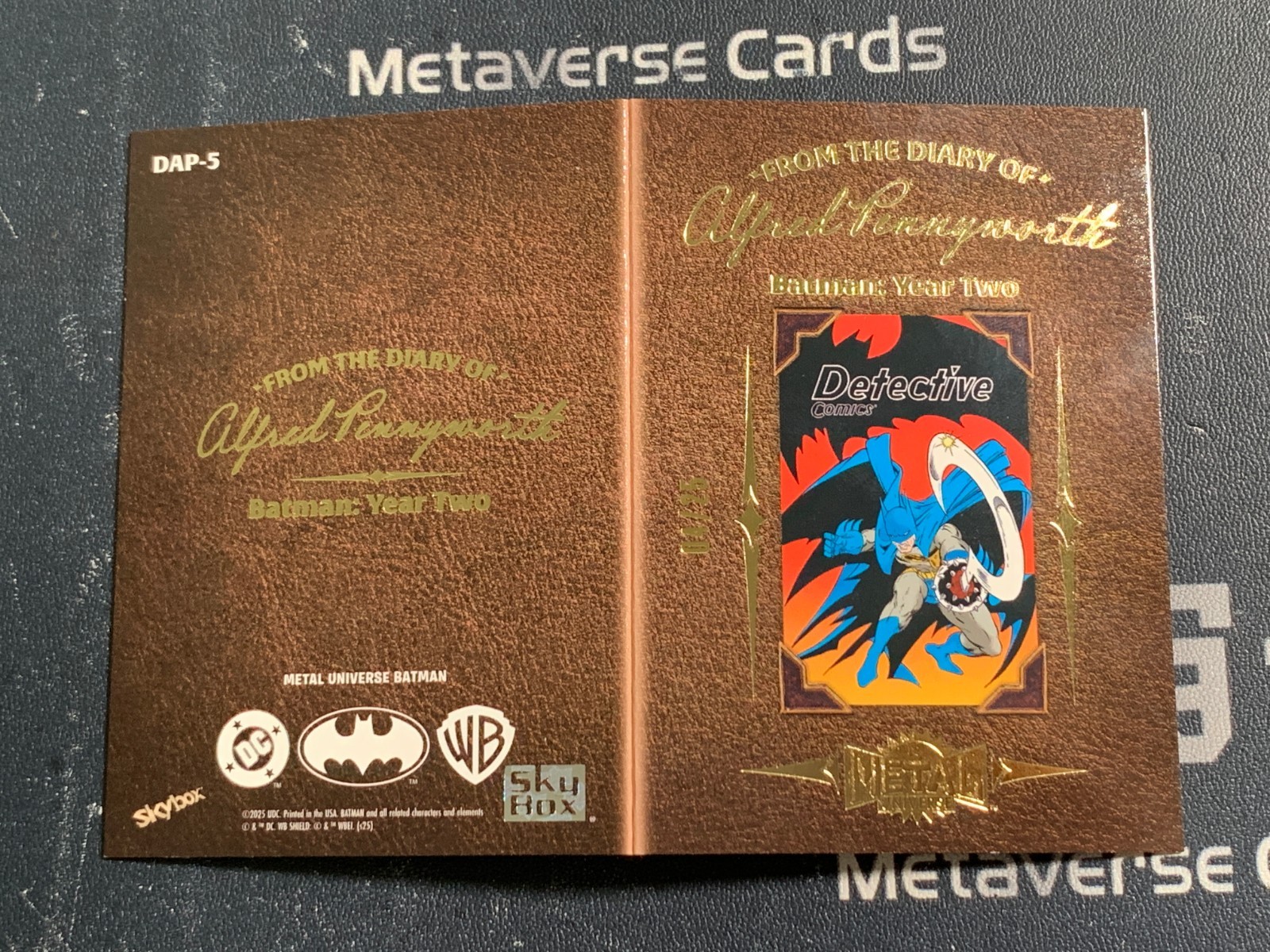 2025 Skybox Metal Universe Batman DC Diary Of Alfred Pennyworth Booklet ...