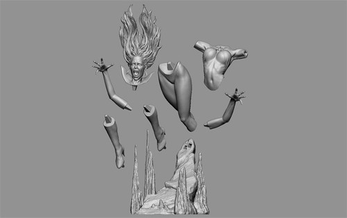Vampirella Howl 1/8 3D Printing Model Kit Unpainted Unassembled GK 38cm ...