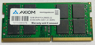Axiom 32GB 2Rx8 PC4 DDR4 3200 Sodimm Memory Ram *TESTED* | eBay