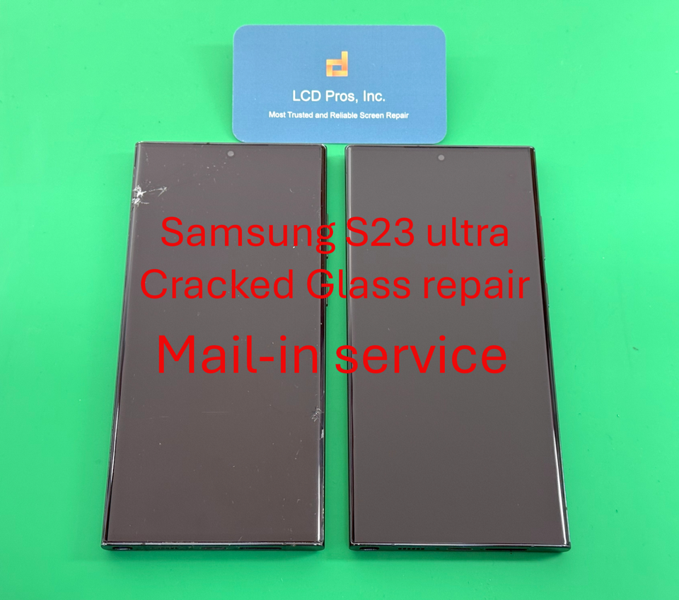 OEM Samsung Galaxy S23 Ultra Cracked Glass Screen Replacement Service ...