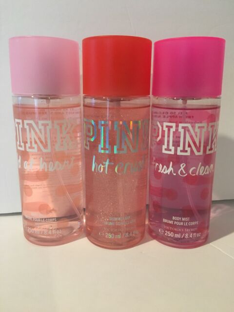 Victorias Secret Pink Hot Crush Wild At Heart Fresh And Clean Body