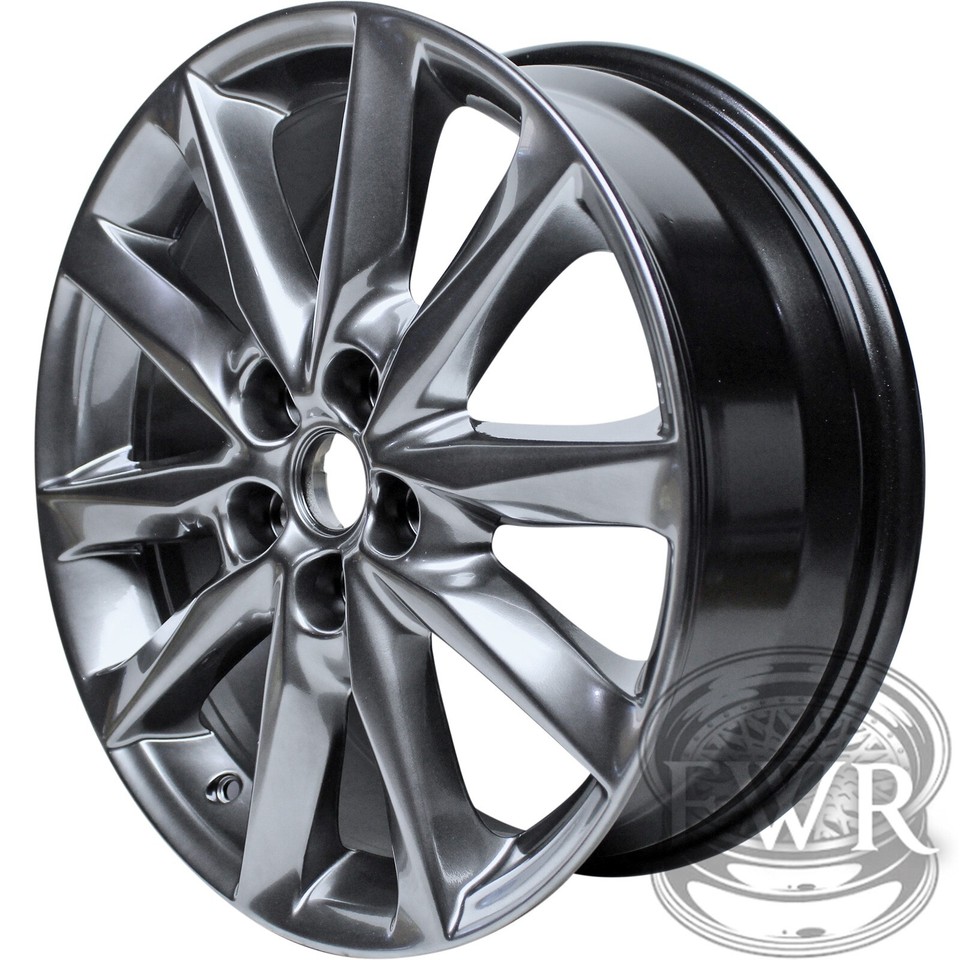 New 18" Smoked Hyper Silver Replacement Alloy Wheel Rim for 2017-2018 ...