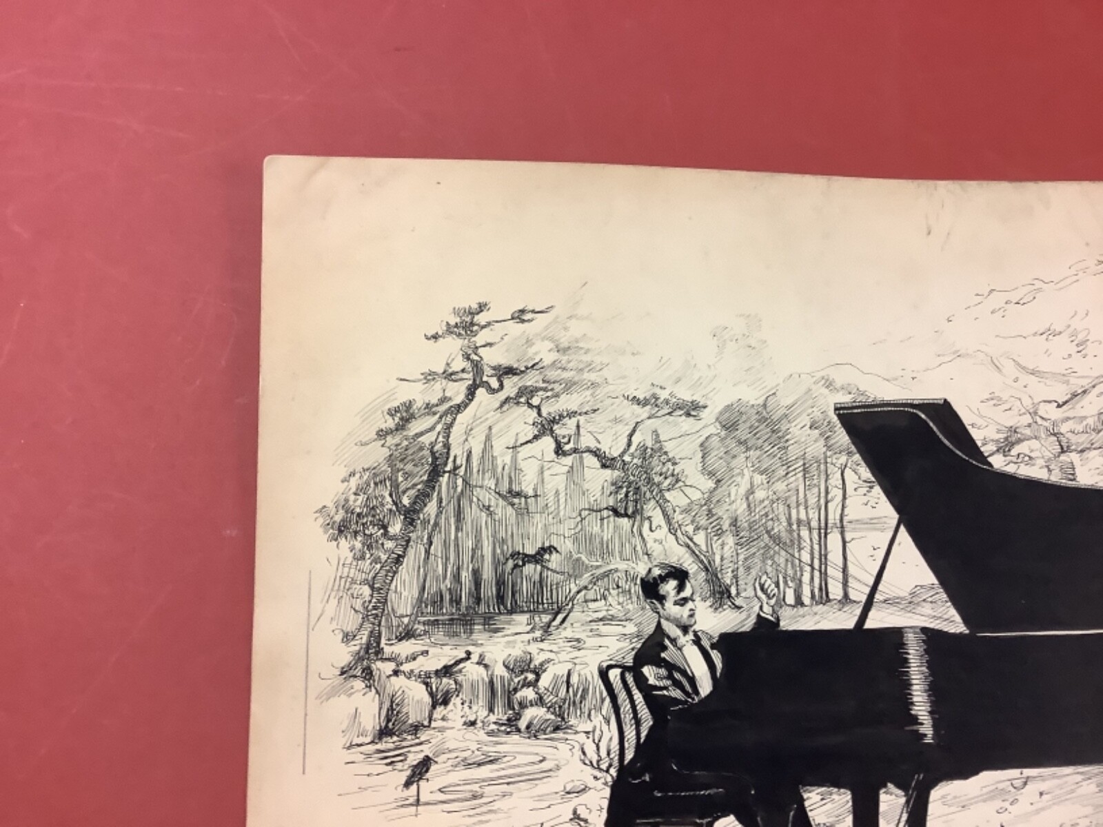 Original Margery Stocking Hart Pen & Ink W/Watercolor 1917 | eBay