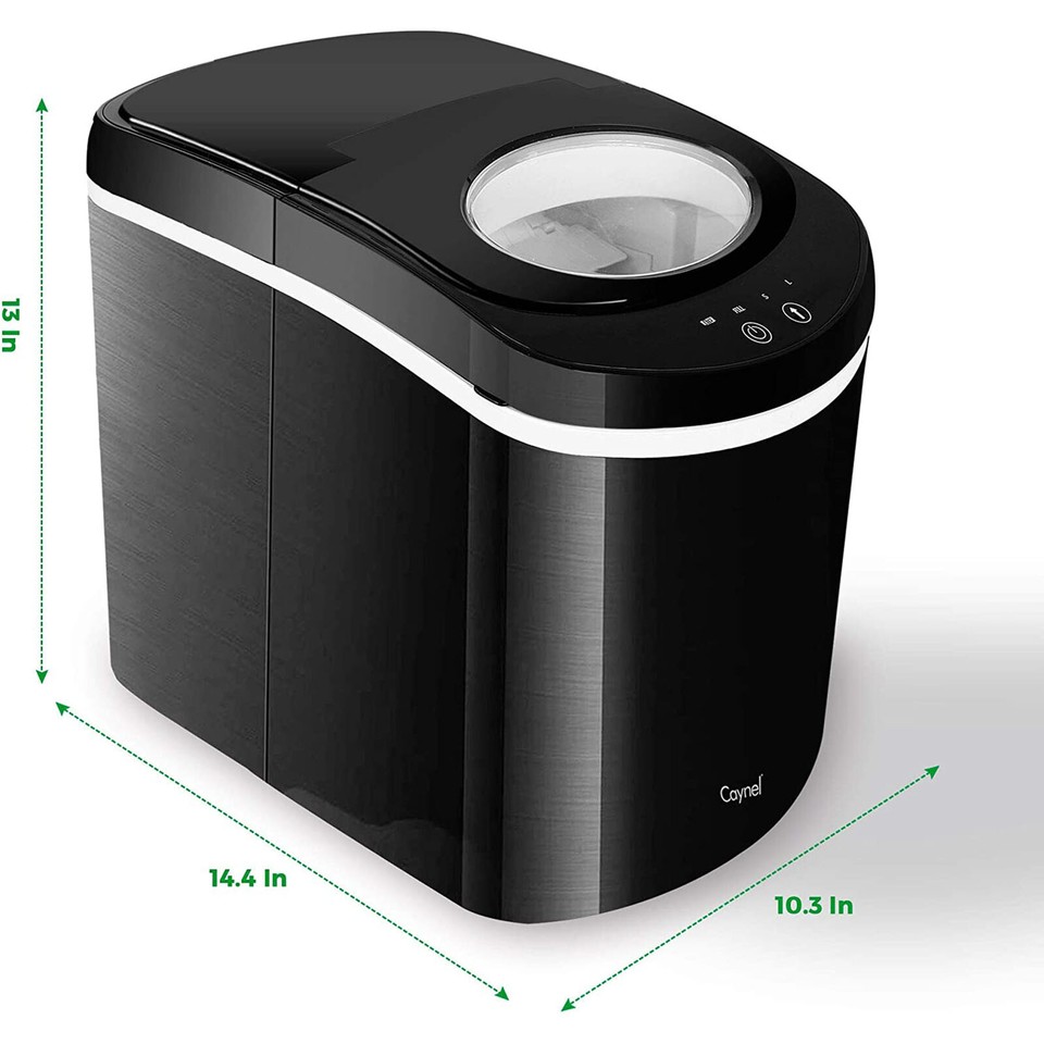 Countertop Bullet Ice Maker Portable Ice Machine with Ice Scoop 26lbs ...