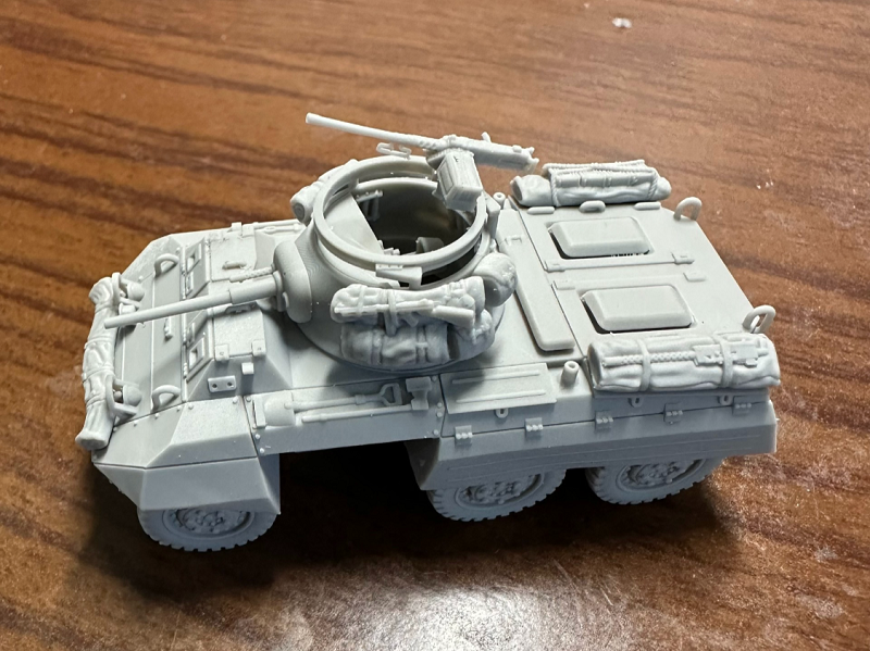 3D printed 1/72 WW II US "M8 Greyhound light armored vehicle " Tank kit ...