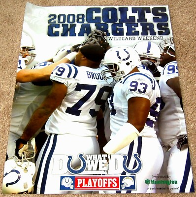 RARE INDIANAPOLIS COLTS 2008 WILD CARD PLAYOFFS 'DO WHAT WE DO' POSTER ...