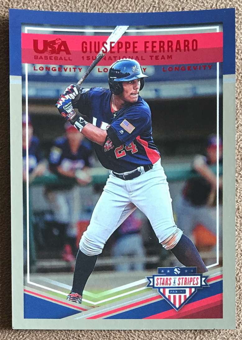 Giuseppe Ferraro 2018 Panini Stars & Stripes Longevity Ruby #54 /249 ...