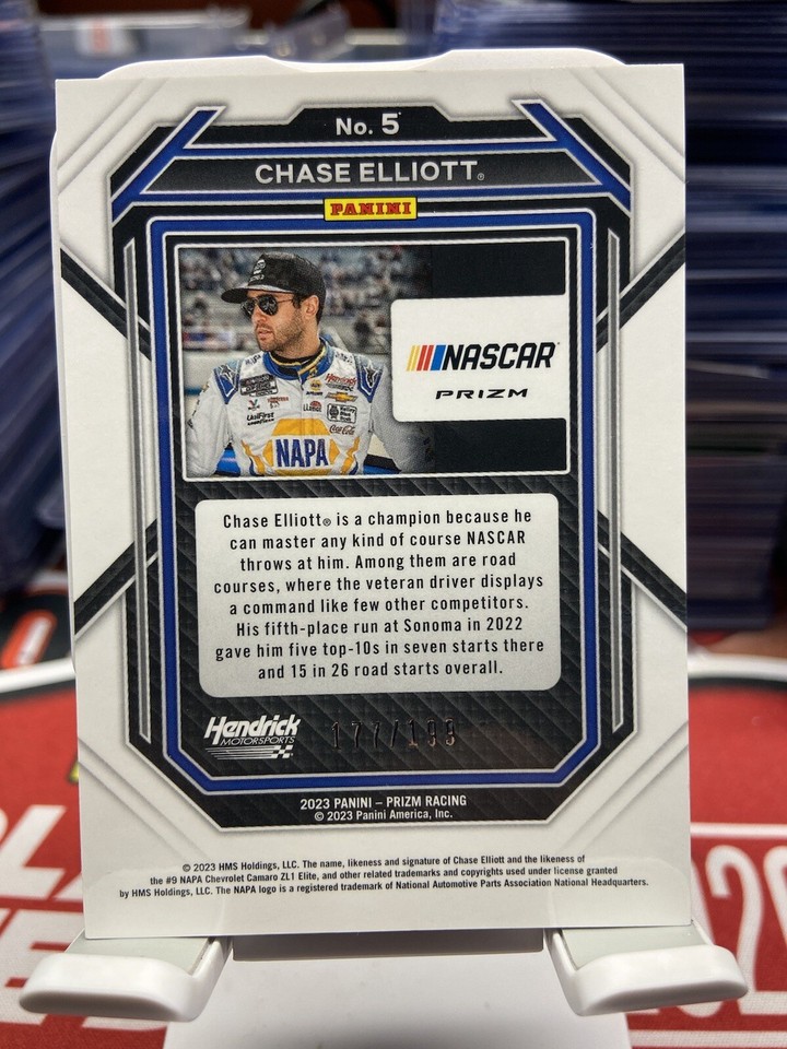2023 Prizm NASCAR Racing Chase Elliot #5 Purple Velocity /199 | eBay