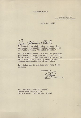 RICHARD M. NIXON - TYPED LETTER SIGNED 06/24/1977 | eBay