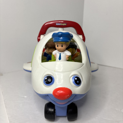 Fisher Price Little People Airplane w/Sounds & Lights + 4 people | eBay