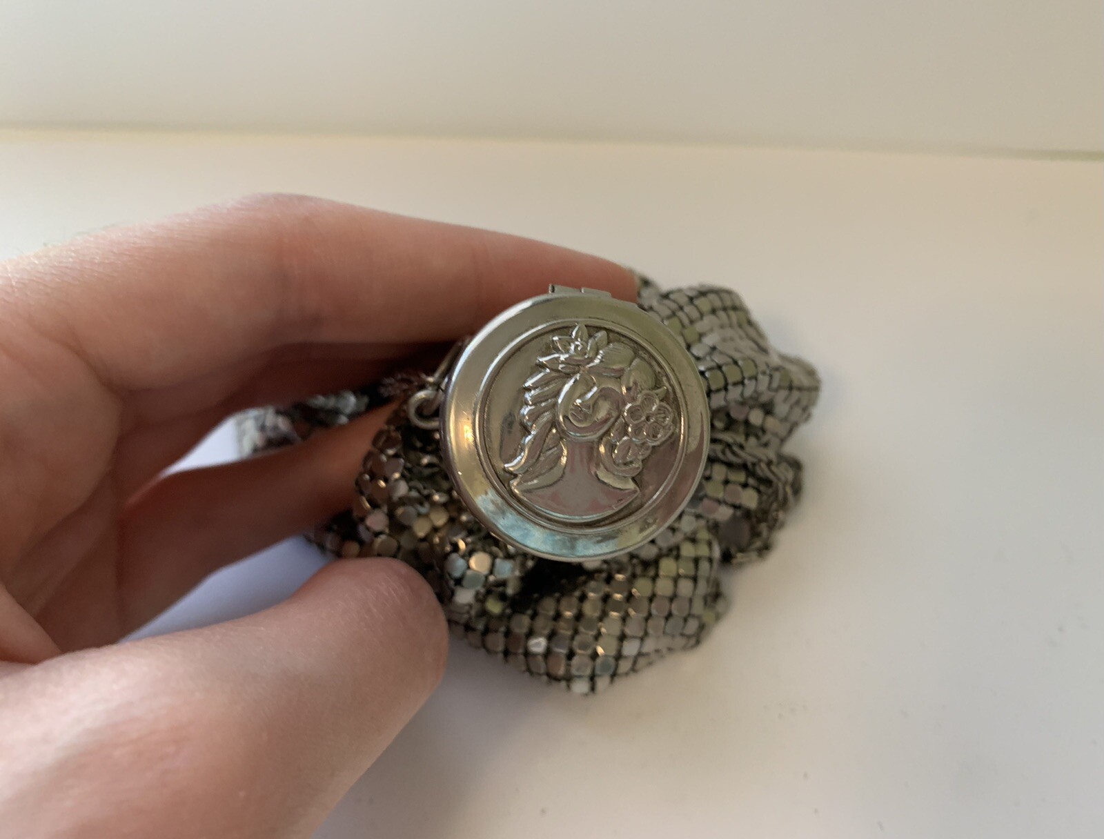 1930s Vintage Accordion Opera Mesh Bag - Gem