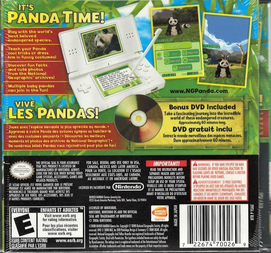 National Geographic Panda (Nintendo DS, 2008) for sale online | eBay
